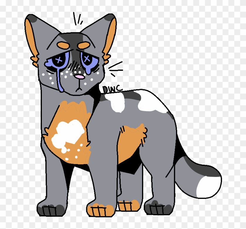 Sad Kitty [closed] By Inkyadoptss - F2u Line - Free Transparent PNG ...